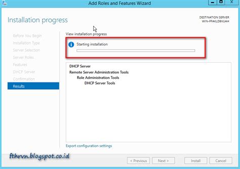 Instalasi Dan Konfigurasi Dhcp Server Windows Server 2012