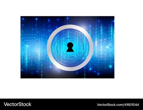 Cybersecurity Data Panel Royalty Free Vector Image