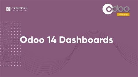 Odoo 14 Dashboards Odoo Functional Tutorials Youtube