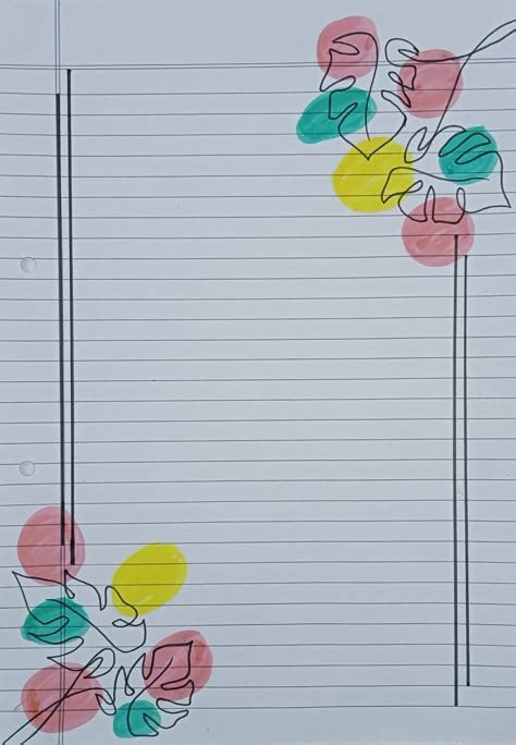 Brush Pen Border Design