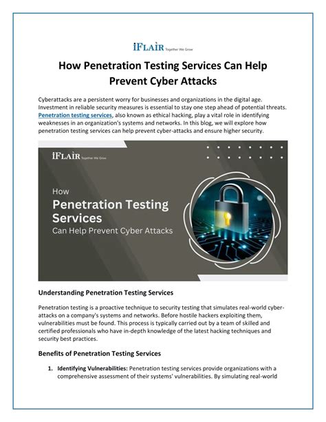 Ppt How Penetration Testing Services Can Help Prevent Cyber Attacks Powerpoint Presentation