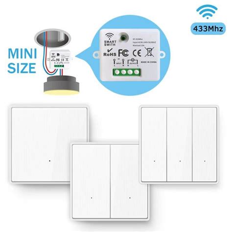 Wireless Smart Switch 433mhz Remote Control Interruptor Push Button Wall Panel Switch 10a 110v