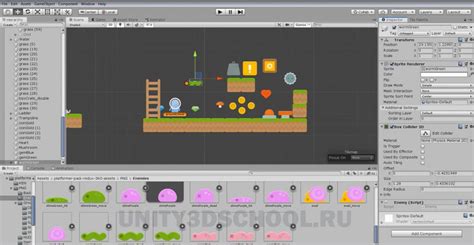 Unity Базовый курс 2d платформер с нуля видеоуроки создания игр