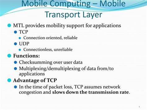 Mobile Computing Mobile Transport Layerpptxpdf