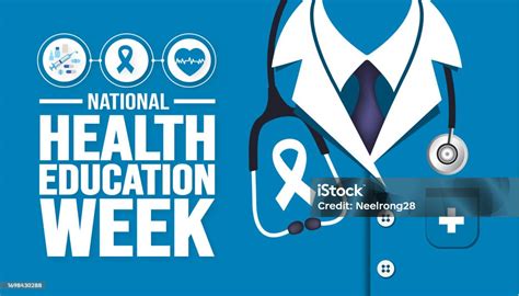10월은 국민 보건 교육 주간 배경 템플릿입니다 휴일 개념입니다 배경 배너 플래카드 카드 포스터 디자인 템플릿 벡터 9월에 대한 스톡 벡터 아트 및 기타 이미지 Istock