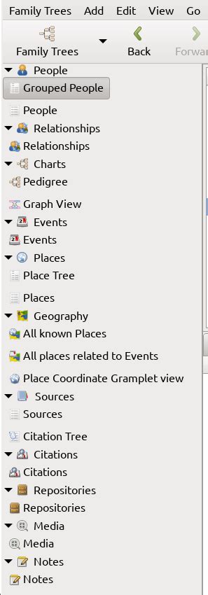 simple sidebar modification user manual the gramps project