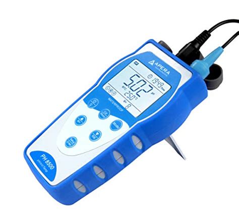 Apera Instruments Premium PH8500 MS Portable PH Meter Kit Blue Jumbo Industrial