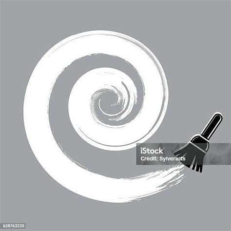 바람개비 곡선 벡터 삽화 브러시 가공 작은창자 모양 모노크롬 곡선에 대한 스톡 벡터 아트 및 기타 이미지 곡선 그래피티