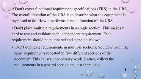 User Specification Requirements Urs Rash Pptx