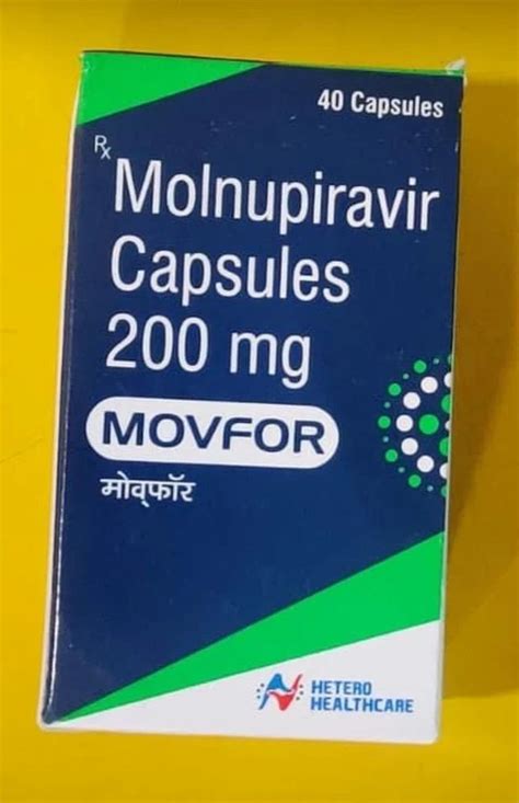 Movfor Molnupiravair 200mg Caps Molnupiravir Capsules At ₹ 2000 Bottle In Ahmedabad