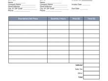 Printable Labour Invoice Format In Word PSD File By Labour Invoice Format In Word Cards
