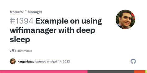 Example On Using Wifimanager With Deep Sleep · Issue 1394 · Tzapu