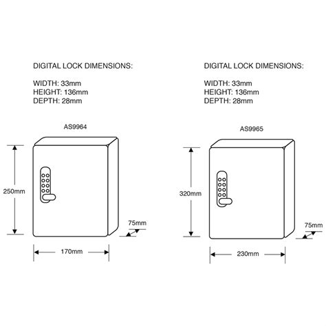 Asec Key Cabinet With Electronic Digital Lock