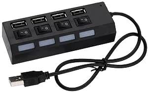 Amazon Com USB Hub LED USB Adapter Hub Multi Usb Splitter With Switch Ports With Switch
