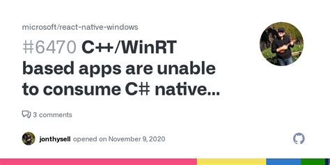 Cwinrt Based Apps Are Unable To Consume C Native Modules That