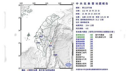 21：19地牛翻身！台東近海規模48地震 最大震度4級 生活 Ctwant