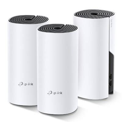Refurbished TP Link Deco Whole Home Mesh WiFi System WiFi Router Extender White Deco M4 3 Pack