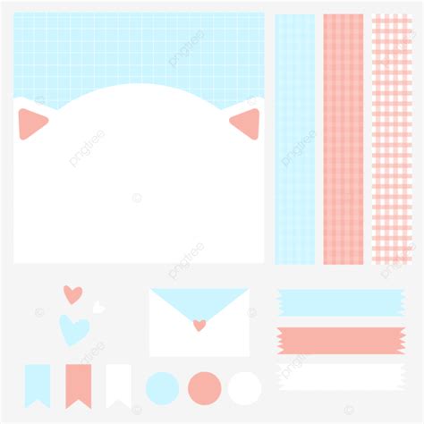 Memo Notepad Vector Hd PNG Images Memo Paper Or Set Memopad Catatan Tempel Notepad Journal