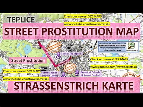 Street Prostitution Map Of Teplice Czech Republic With Indication Where To Find Streetworkers