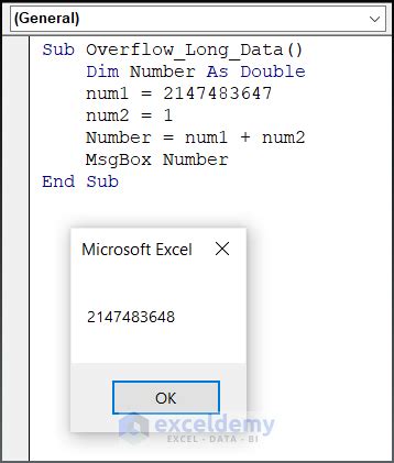 How To Solve Overflow Error In VBA Easy Methods ExcelDemy