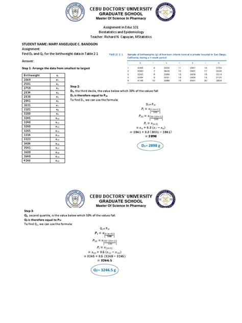 Biostat Assignment 1 Pdf
