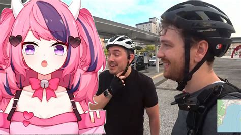 Ein Anime Mädchen Auf Twitch Und Ein Radfahrender Youtuber Zeigen Dass