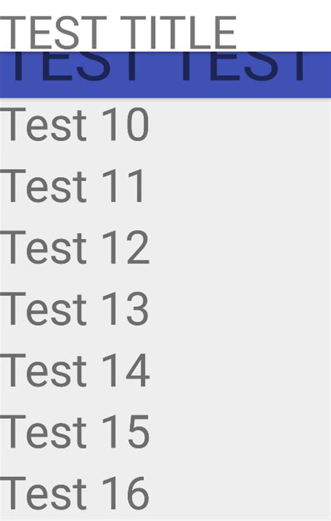 Android Using A View With Enteralways Scrollflag And Another View With Exituntilcollapsed