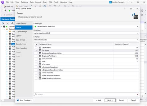 How To Export Sql Server Data To Html