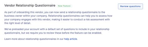 how to use vendor relationship questionnaires in upguard