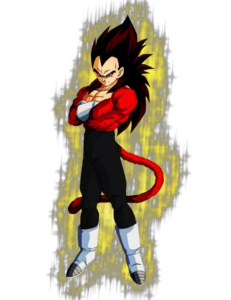 Composite Vegeta Ssj4 Png With Aura V2 Made By Me By Drzackedit On