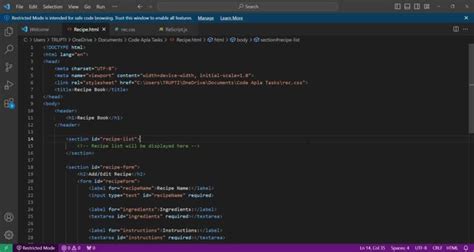 Trupti Pagar On Linkedin Codealpha Webdevelopment Internship Task1