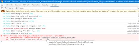 Bug Protocol Error Debuggerenable Script Execution Is Prohibited · Issue 14719