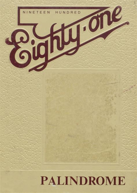 1981 Yearbook From Glenelg High School From Glenelg Maryland For Sale