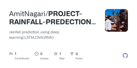 github amitnagari project rainfall predection using deep learning