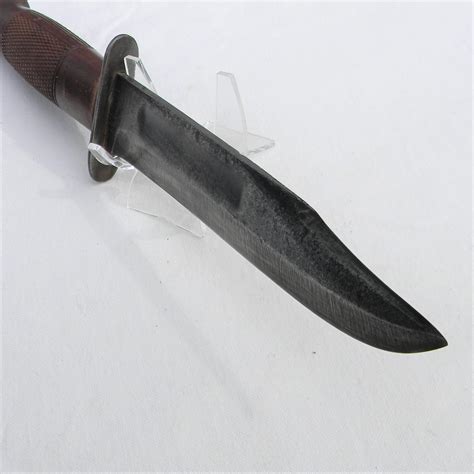 Ww2 Ka Bar Usmc Mk2 Fighting Knife Unique Theater Wood Handle