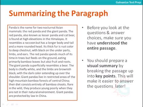 Paragraph Comprehension Practice Test