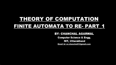Conversion From Finite Automata To Regular Expression Part1 Theory