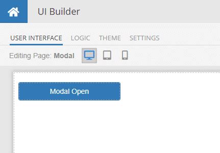 How To Create A Modal In UI Builder Backendless