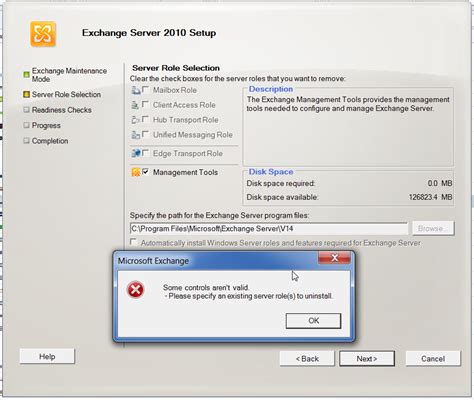 SOLVED Exchange 2010 Management Tools Wont Uninstall IT Support Guides