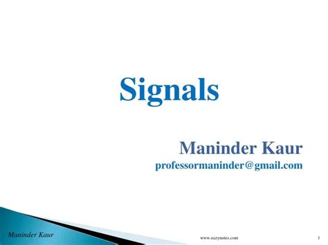 PPT Signals PowerPoint Presentation Free Download ID