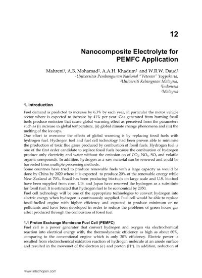 Nanocomposite Electrolyte For Pemfc Application 12