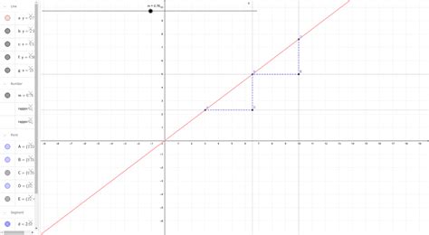 Coefficiente Angolare Geogebra