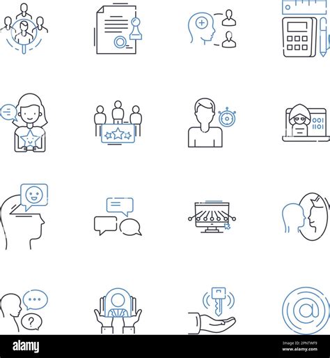 Joint Alliance Line Icons Collection Collaboration Partnership Unity Synergy Coalition