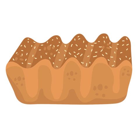 Design Png E Svg De Pão De Gergelim Plano Para Camisetas