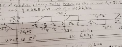 72 A Random Binary Pulse Train As Shown Has R50 2 I