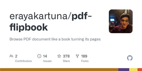 GitHub Erayakartuna Pdf Flipbook Browse PDF Document Like A Book Turning Its Pages