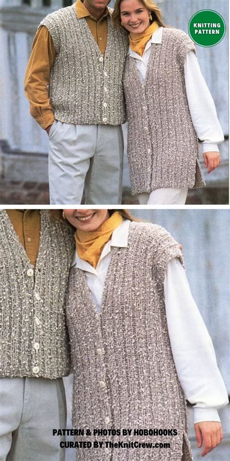 13 Fashionable Knitted Waistcoat Patterns The Knit Crew
