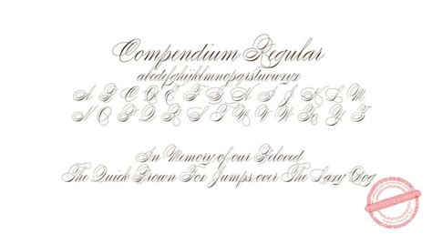 Cursive Script Fonts Heart To Heart 💕 Engravings