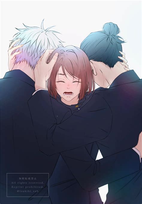 Gojou Satoru Getou Suguru And Ieiri Shoko Jujutsu Kaisen Drawn By