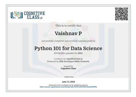Completed Python 101 By Ibm Vaishnav P Posted On The Topic Linkedin